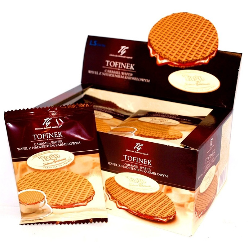 TAGO TOFINEK Caramel Wafer 40 g | Officeday